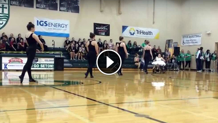 Dancers Line up in Front of Entire Gym. Watch Who Joins them on The Floor